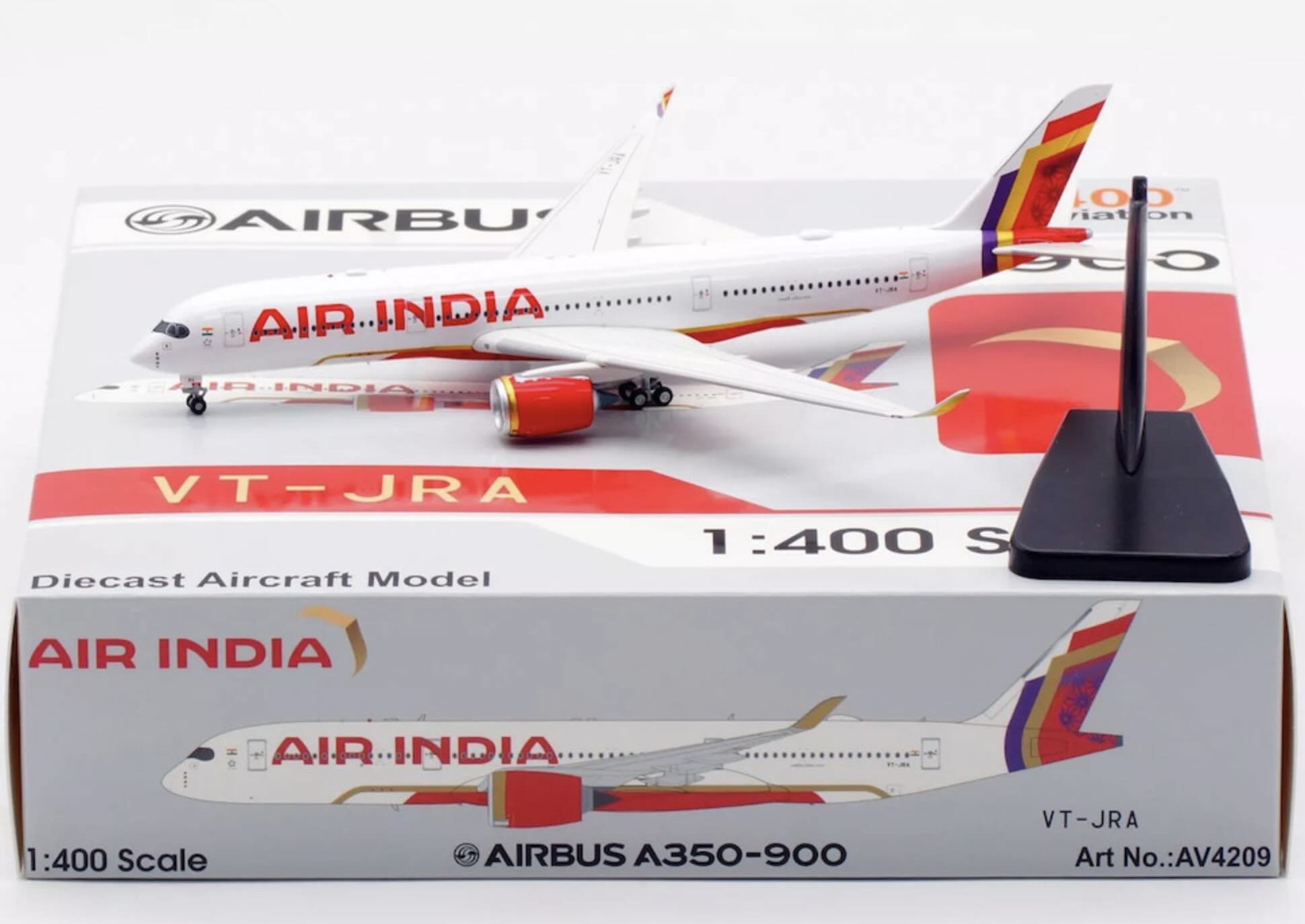 AV4209 Air India A350-941 VT-JRA (with rolling detachable magnetic ...